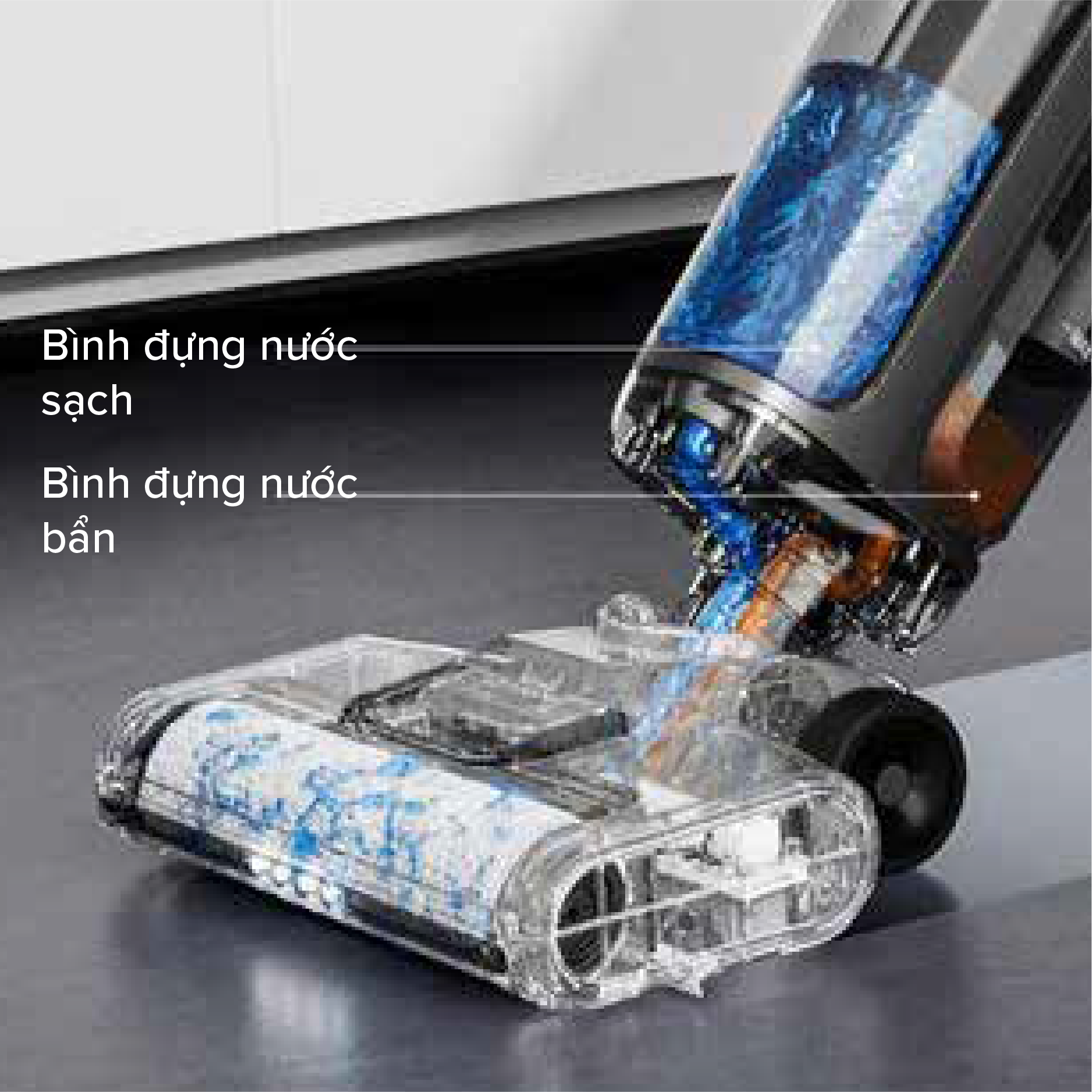 Máy hút bụi lau nhà cầm tay không dây 5 trong 1 Maxcare Maxbot V6