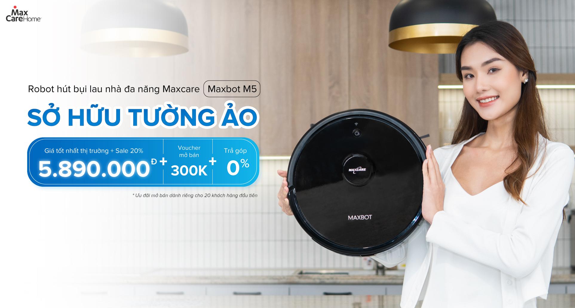 Robot hút bụi lau nhà Maxcare Maxbot M5